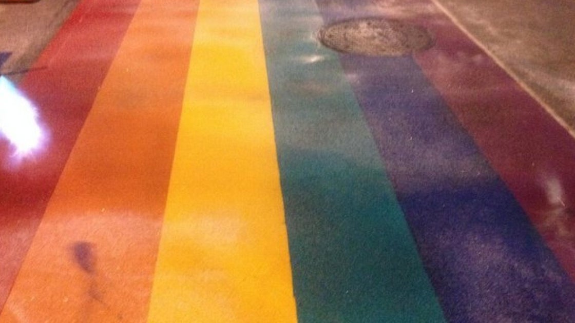 rainbow crosswalks world pride