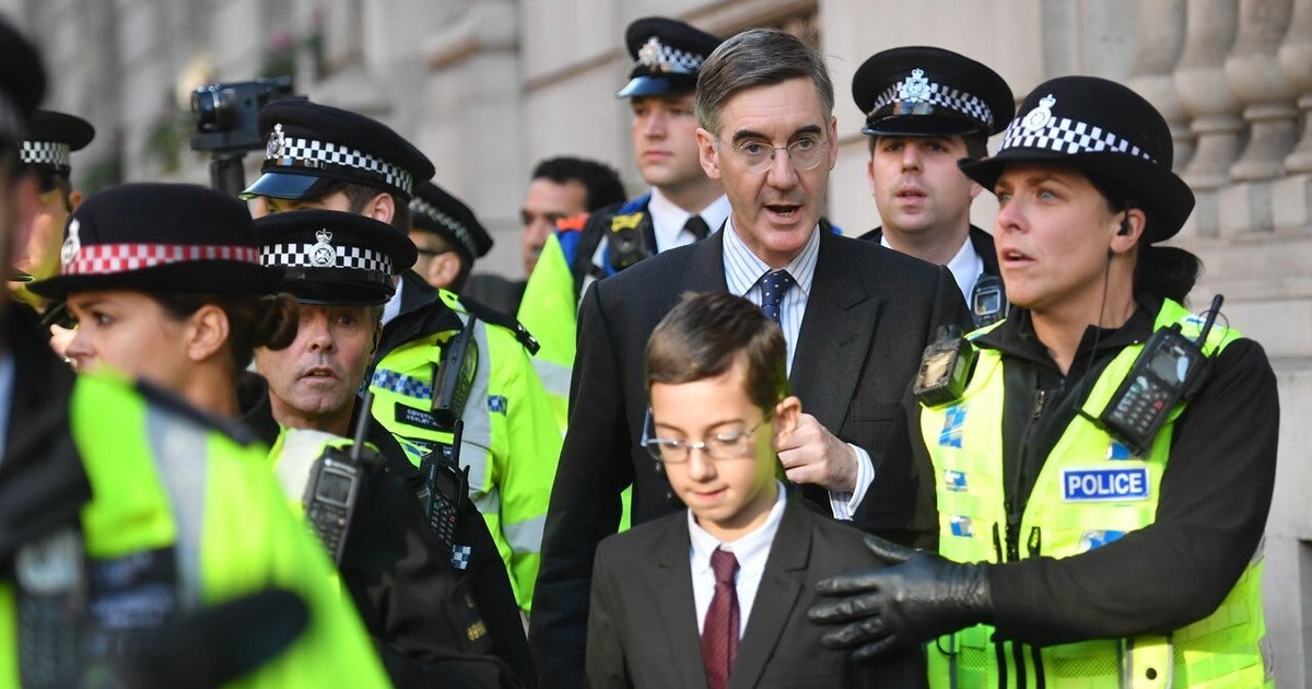 Jacob Rees-Mogg And Andrea Leadsom Had To Be Escorted By Police As They ...