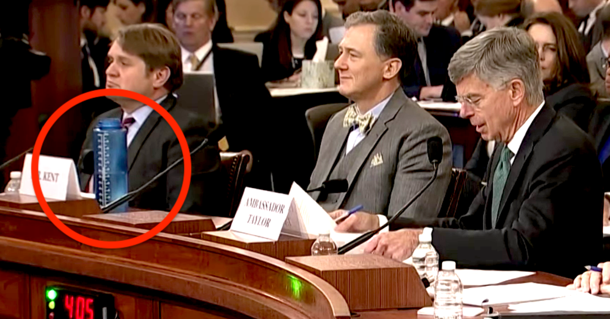 George Kent's Giant Water Bottle Was The Real MVP Of The Impeachment ...
