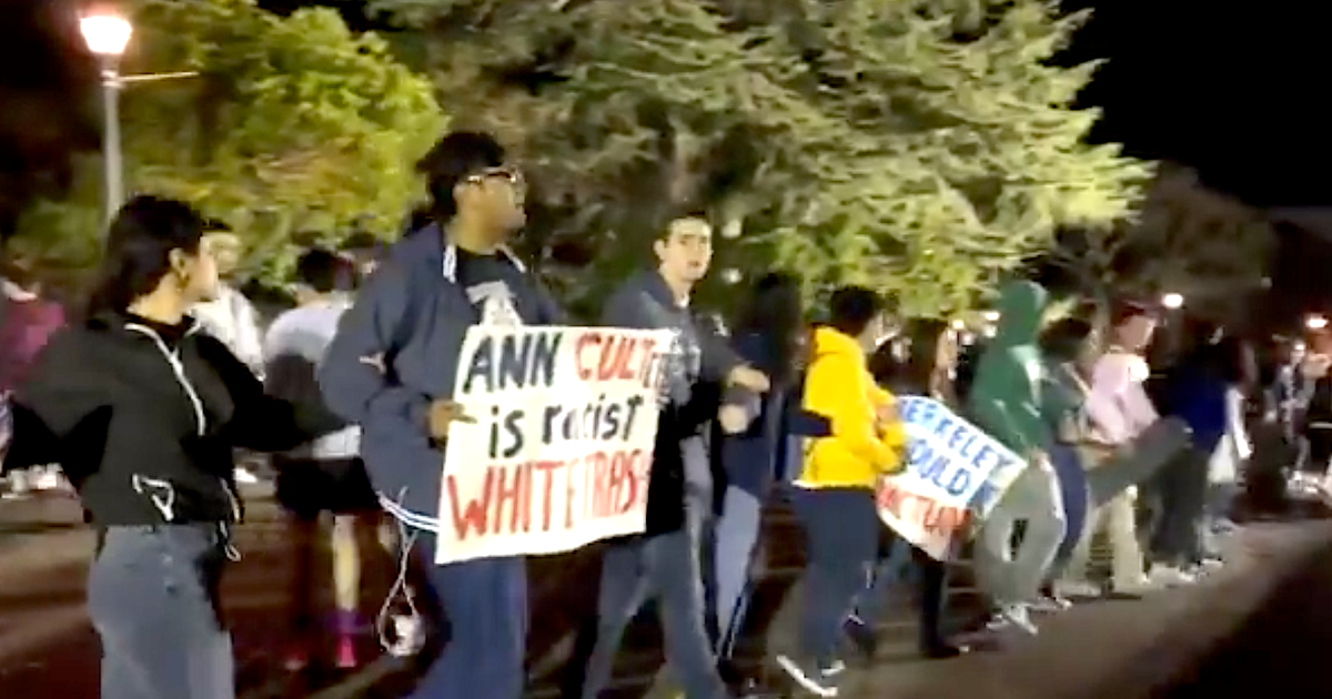 'Go Away': Hundreds Of Protesters Disrupt Ann Coulter Event At UC ...