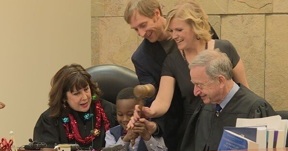 Kindergarten Pals Represent At Classmates Final Adoption Hearing
