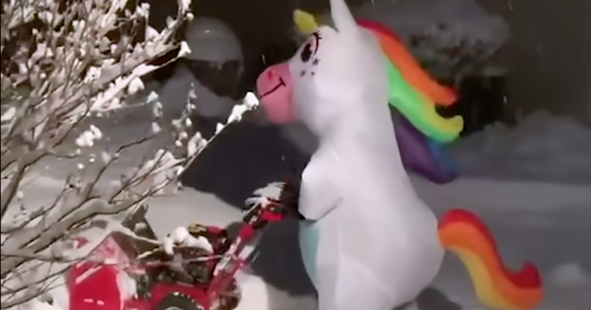 Snow Unicorns Are The Funniest Viral Trend This Winter | HuffPost Parents