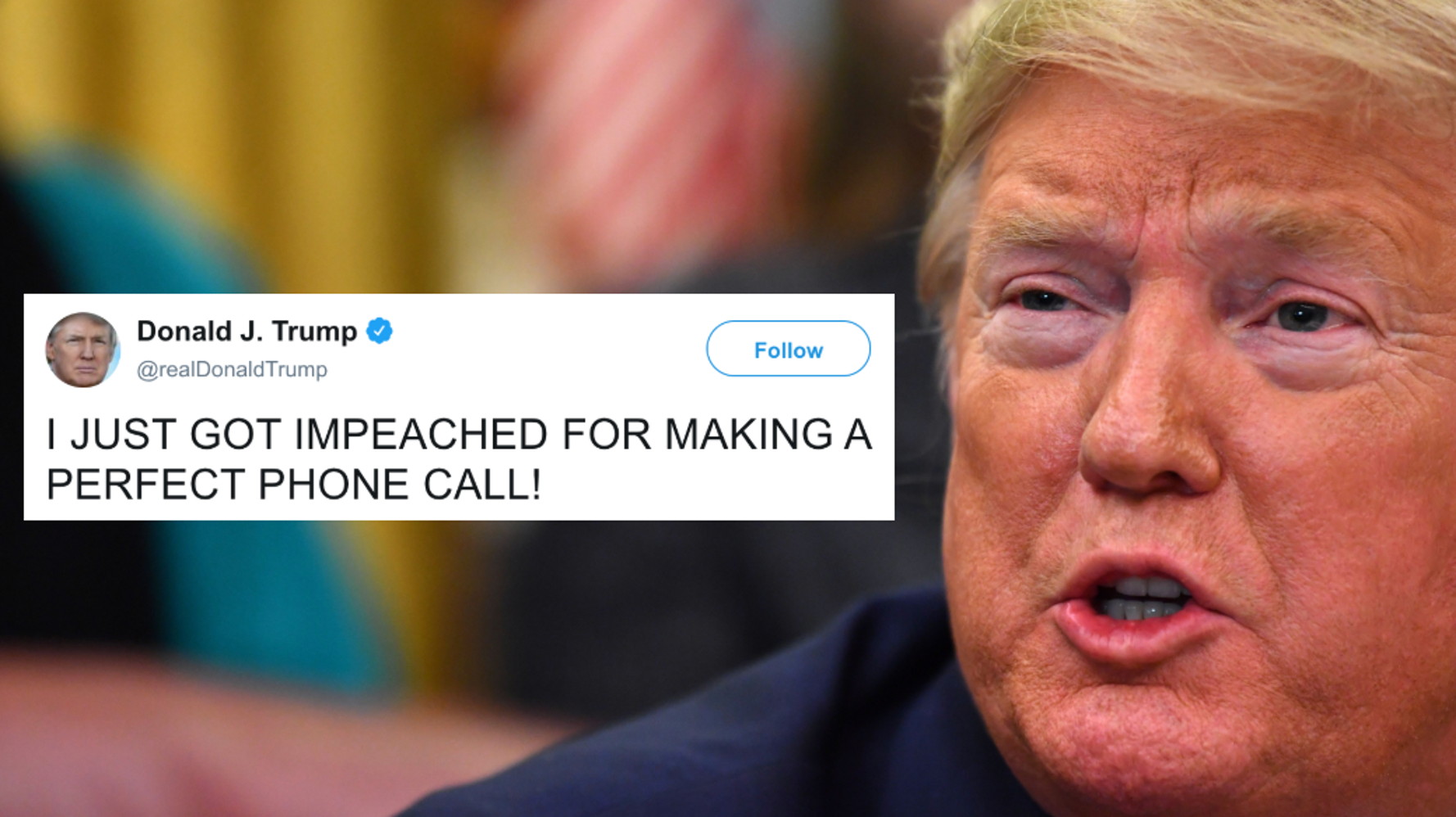 Trump Says He Got 'Impeached For Making A Perfect Phone Call ...
