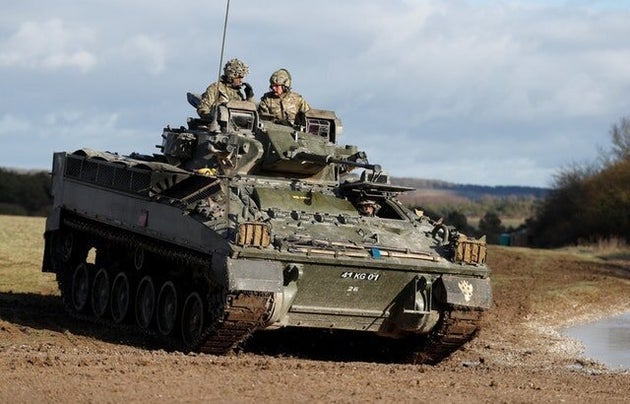 Charles Takes A ‘Brilliant’ Ride In A Warrior Armoured Vehicle ...