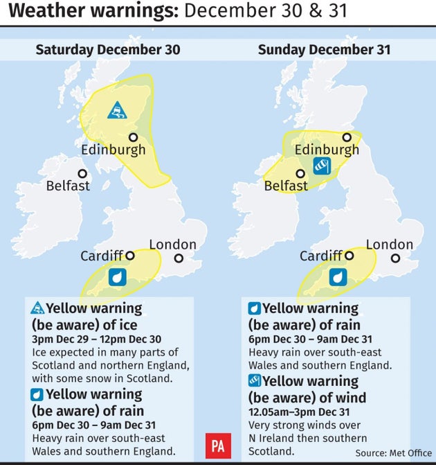 Storm Dylan Set To Bring Wet And Windy End To Year | HuffPost UK