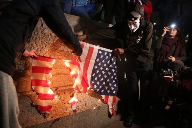 Thousands Of Masked Anarchist Protesters March Through London | HuffPost UK