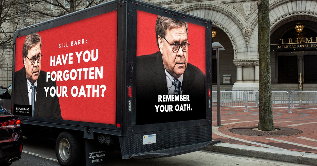 GOP Group Uses Billboard Truck To Ask William Barr A Very Simple ...