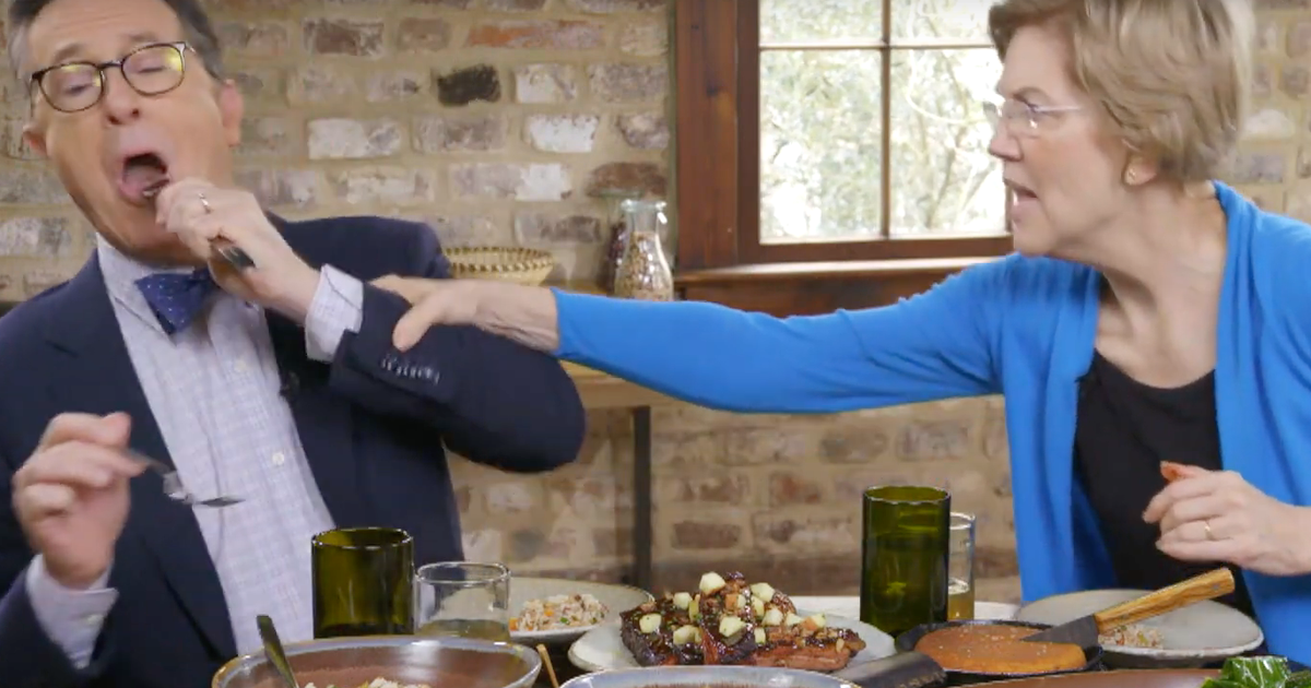 Stephen Colbert’s Bar Interview With Elizabeth Warren Is A Billionaire ...