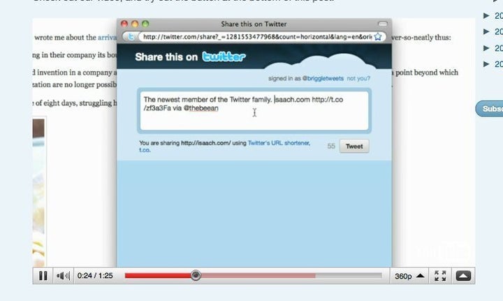 Twitter's Tweet Button Launches: See What It Can Do (VIDEO) | HuffPost Life