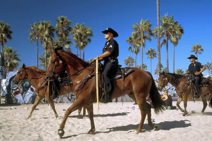 LAPD Tractor: New Purchase Helps Police Train Horses | HuffPost Los Angeles