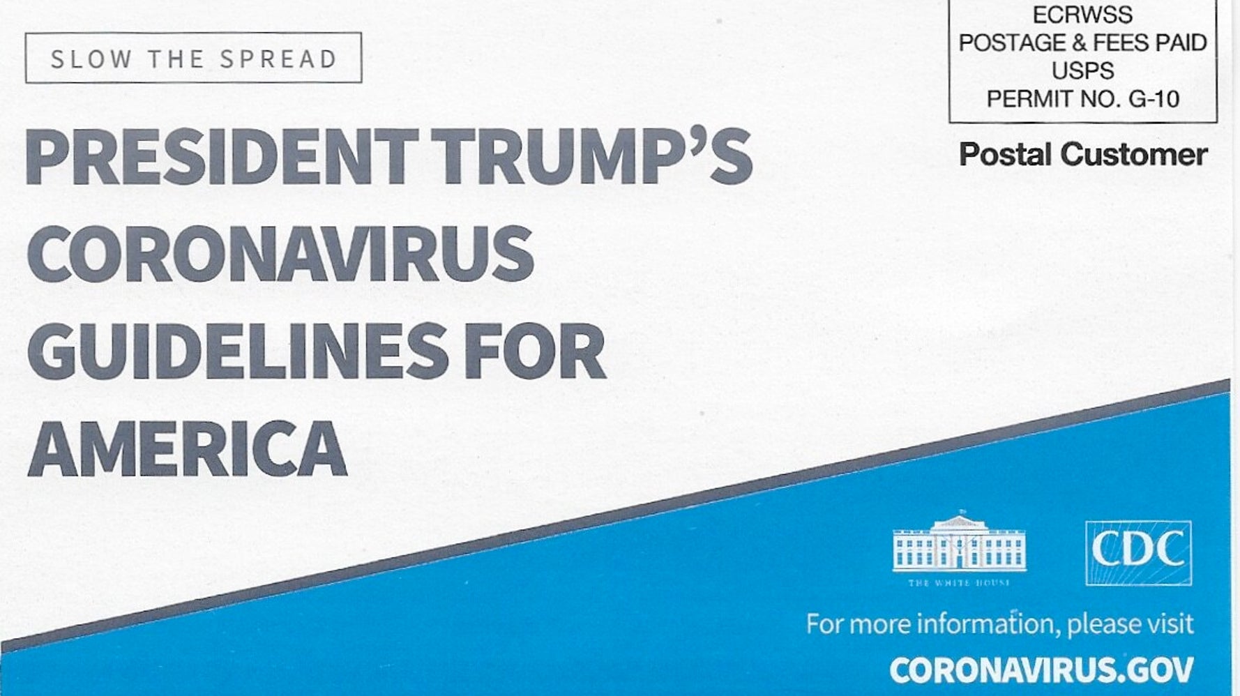 CDC Mails Out Coronavirus Flyer Featuring Trump's Name — In An Election ...