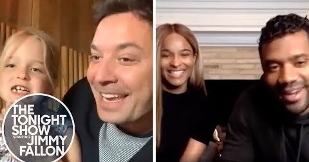 Jimmy Fallon's Daughter Crashes Russell Wilson And Ciara Interview ...