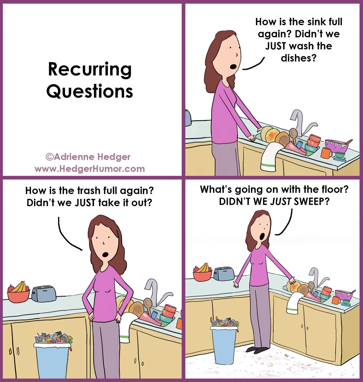 Wife's Comics About Quarantining With Husband And Kids Are So Relatable ...