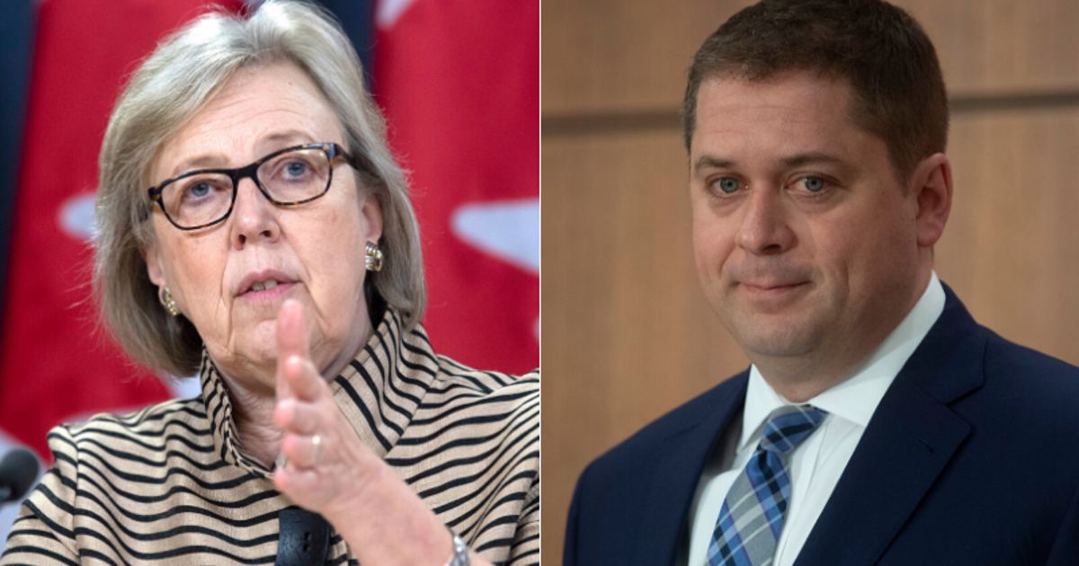 Elizabeth May Slams Andrew Scheer's ‘Partisan’ Push For In-Person House ...