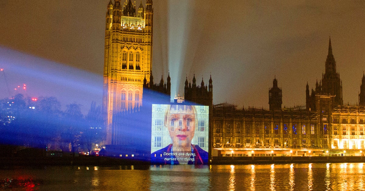 Led By Donkeys Project NHS Plea For PPE Onto UK Houses Of Parliament ...