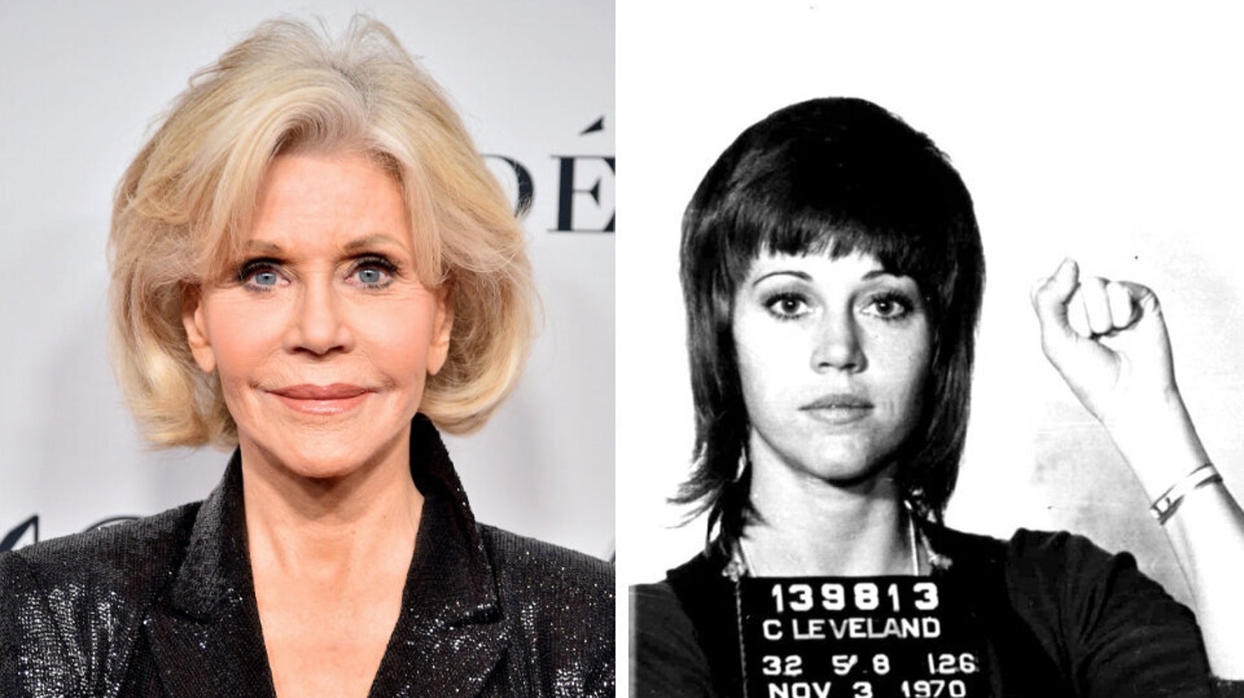 Jane Fonda Shows Off Mug With Her Mug Shot On It In Hilarious '9 To 5 ...