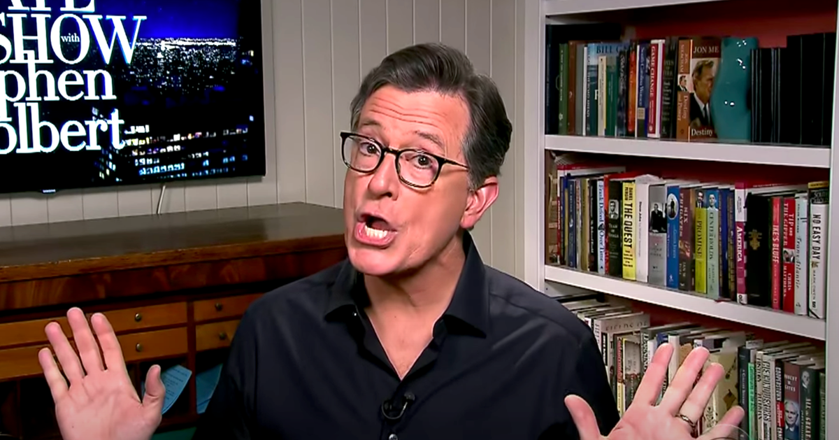 Colbert Grills 'Burger Enthusiast' Trump For Ordering Meat Plants To ...