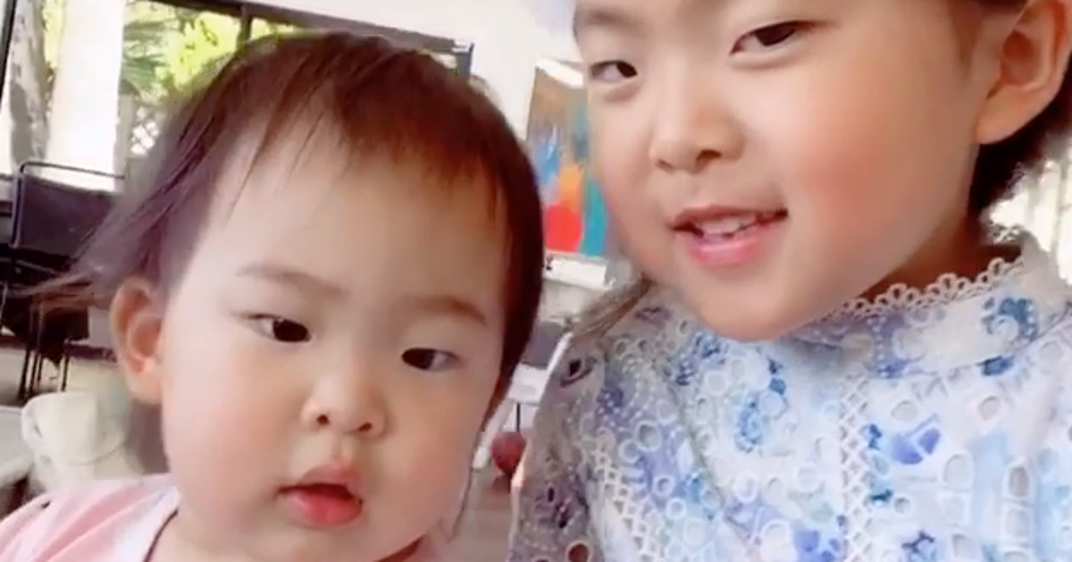 TikTok Star Chriselle Lim's Daughter Teaches Sister Mandarin In Adorable Lesson | HuffPost Parents