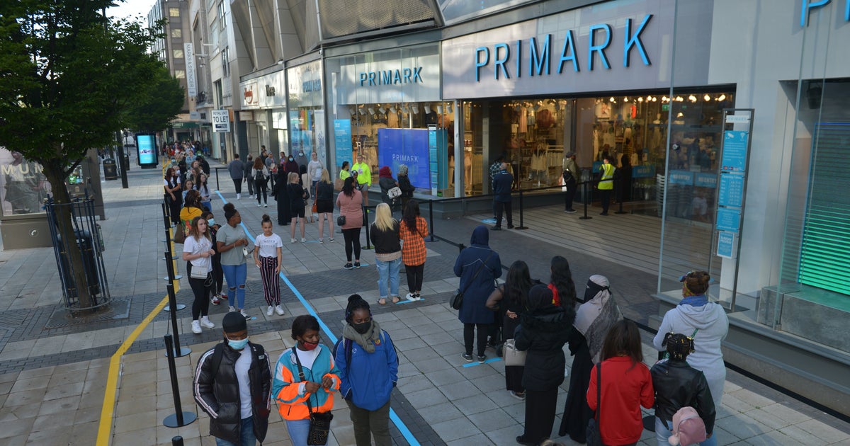 Primark Stores See Huge Queues Across England As Non-Essential Shops ...