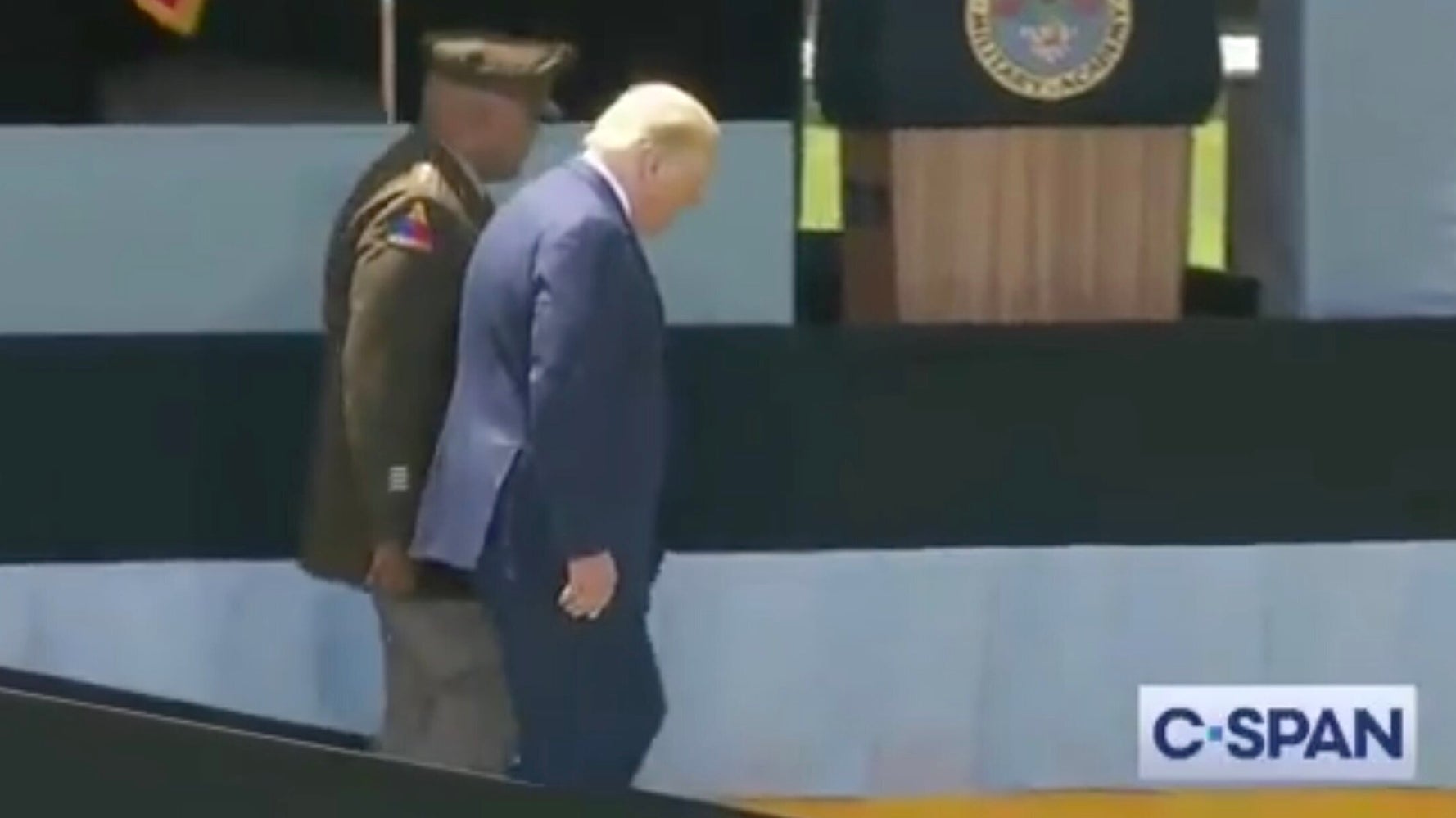 Trump Insists He's Healthy, Says West Point Ramp 'Was Like An Ice ...