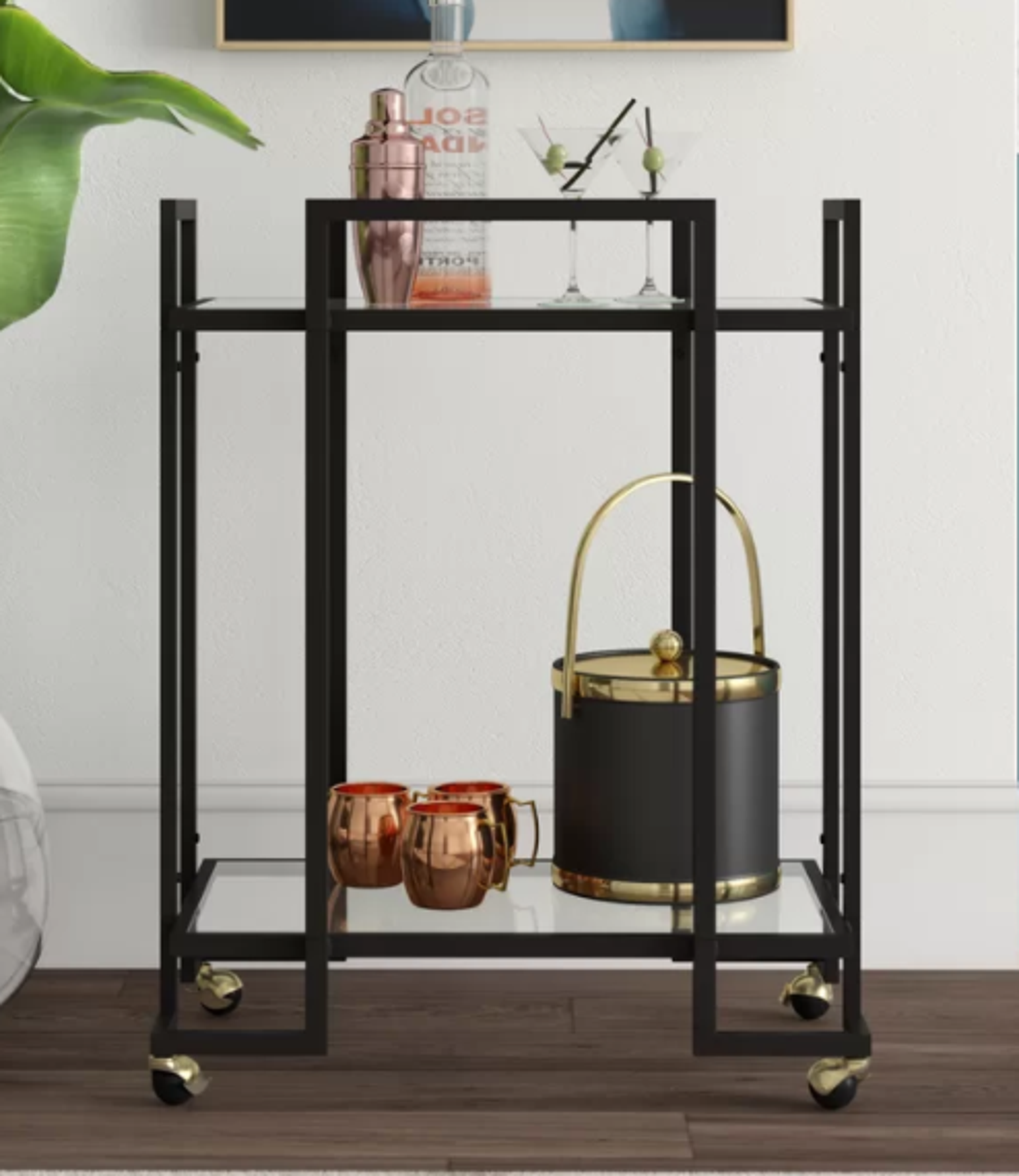 Beautiful Mini Bar Carts For Small Spaces And Every Budget | HuffPost Life