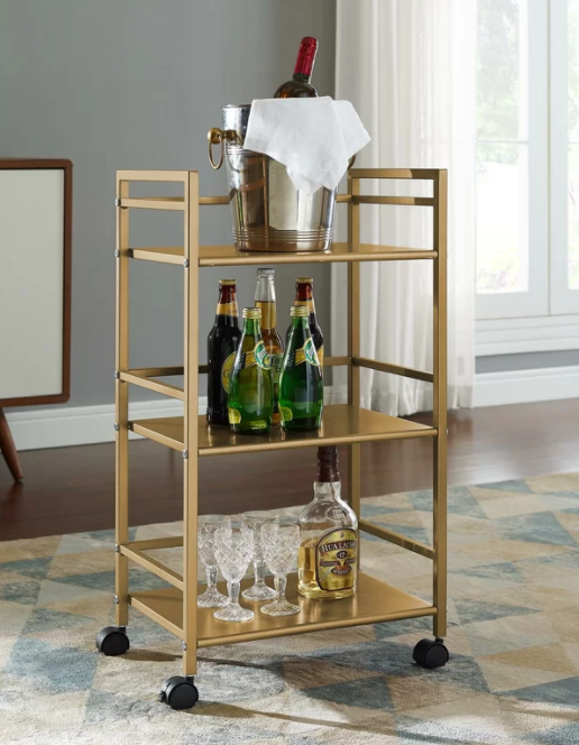 Beautiful Mini Bar Carts For Small Spaces And Every Budget | HuffPost Life