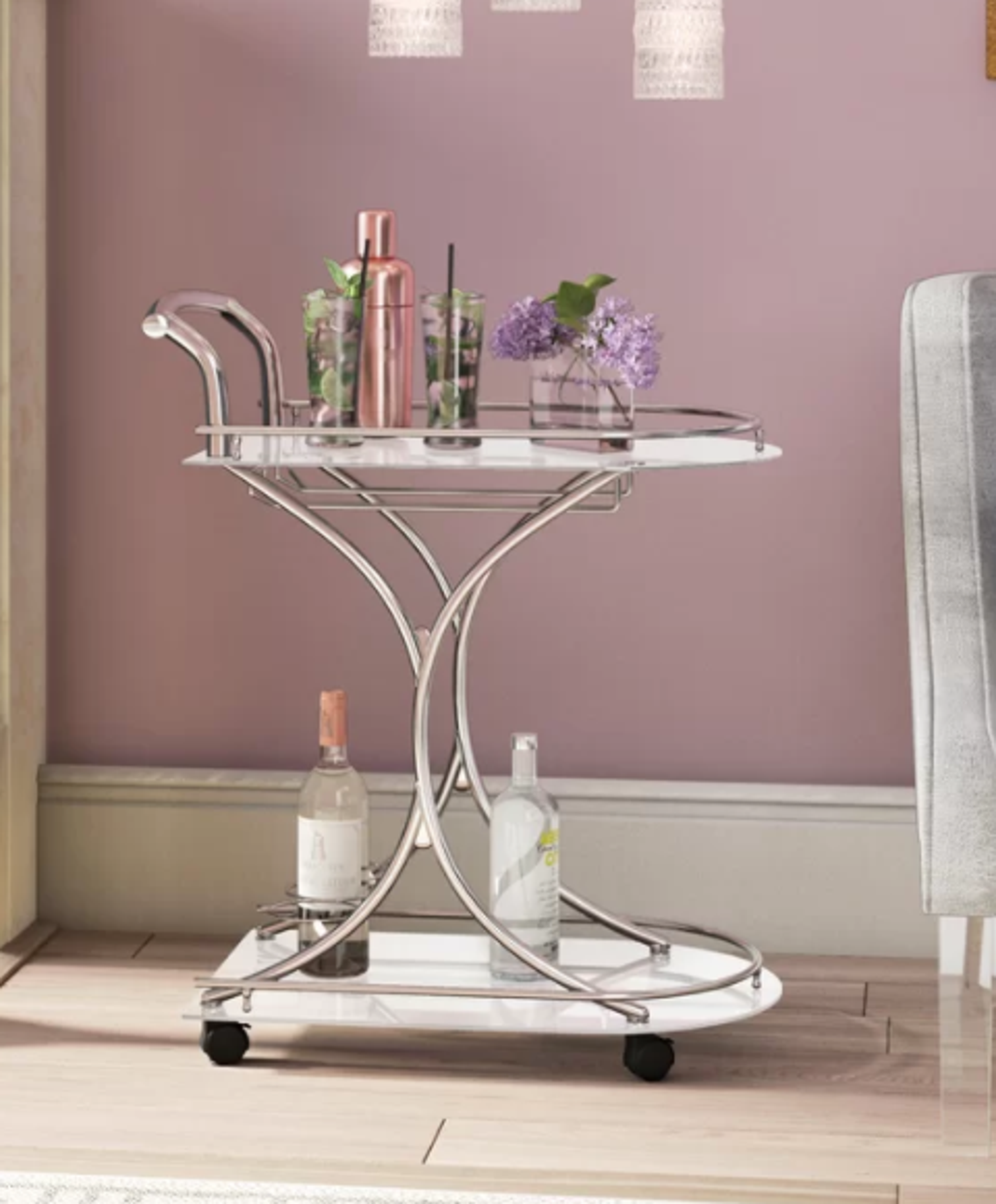 Beautiful Mini Bar Carts For Small Spaces And Every Budget | HuffPost Life