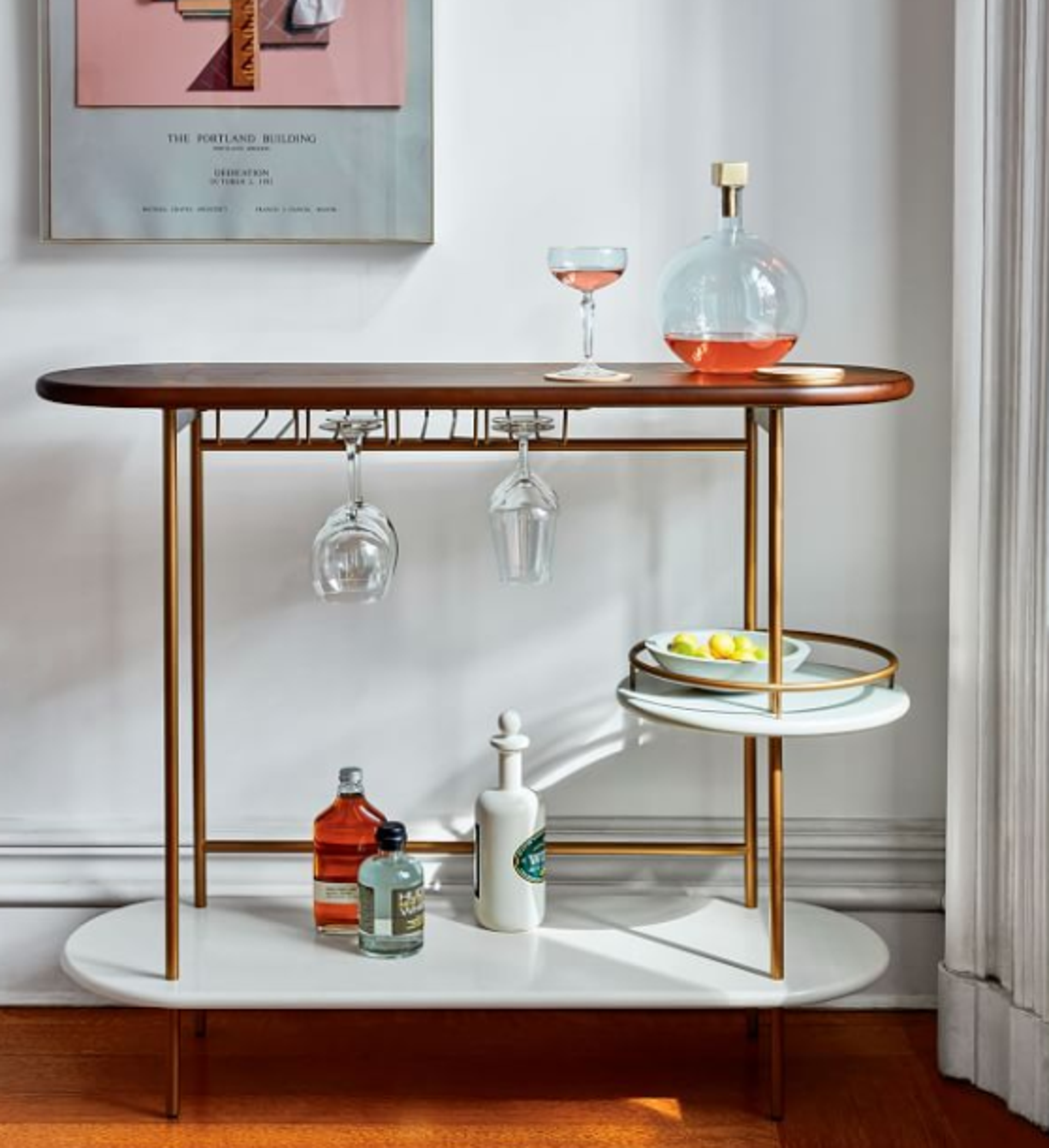 Beautiful Mini Bar Carts For Small Spaces And Every Budget | HuffPost Life