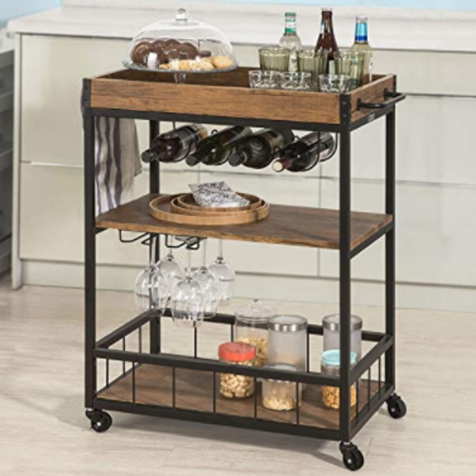 Beautiful Mini Bar Carts For Small Spaces And Every Budget | HuffPost Life