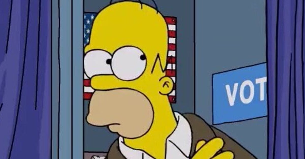 Homer Gets A Brutal Reality Check As He Votes In New ‘Simpsons’ Clip ...