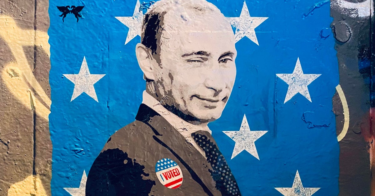 Winking Vladimir Putin Gets 'I Voted' Sticker In Election Day Street ...