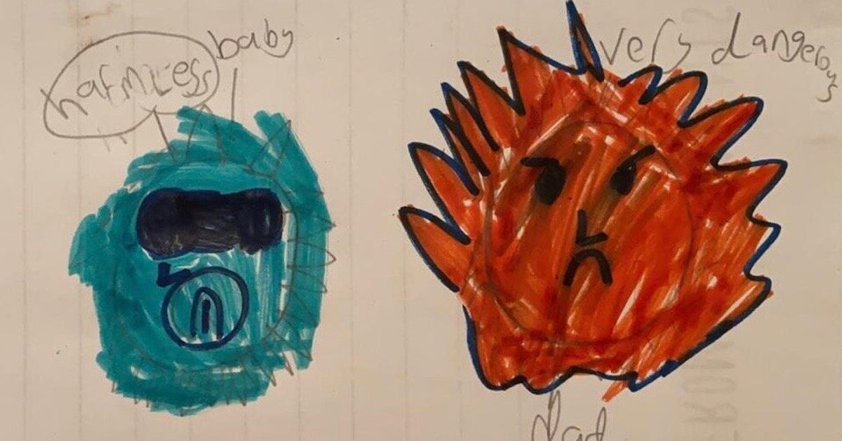 These Kids' Drawings Of Covid Are Genuinely Hilarious | HuffPost Life