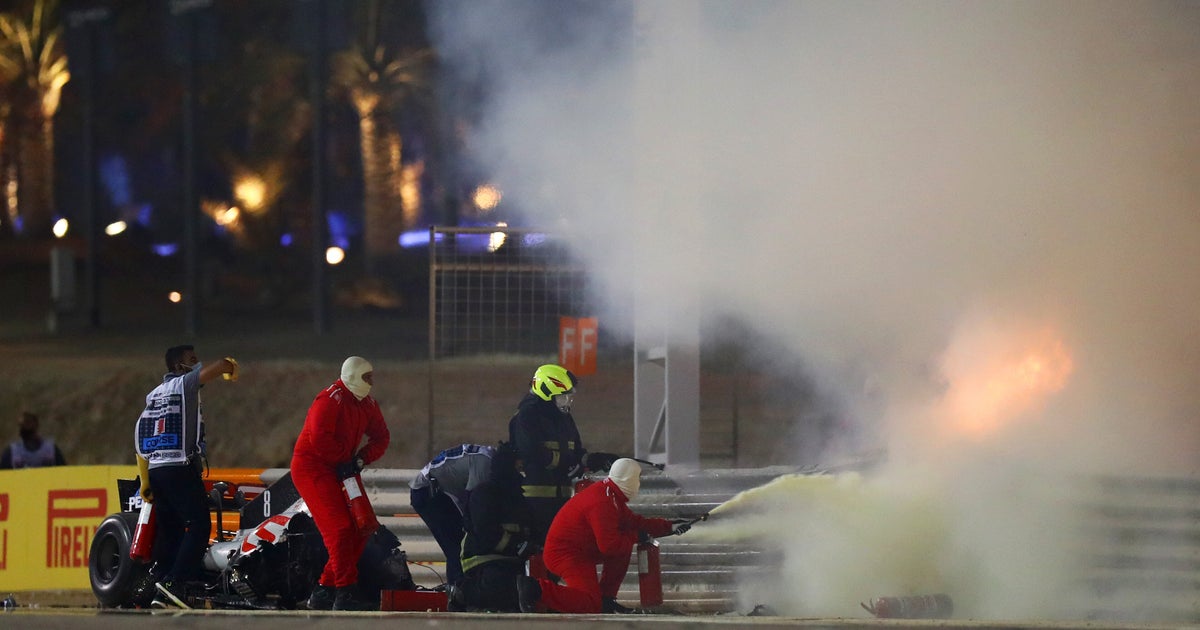 Formula One Driver Miraculously Escapes Fiery Crash At Bahrain Grand ...