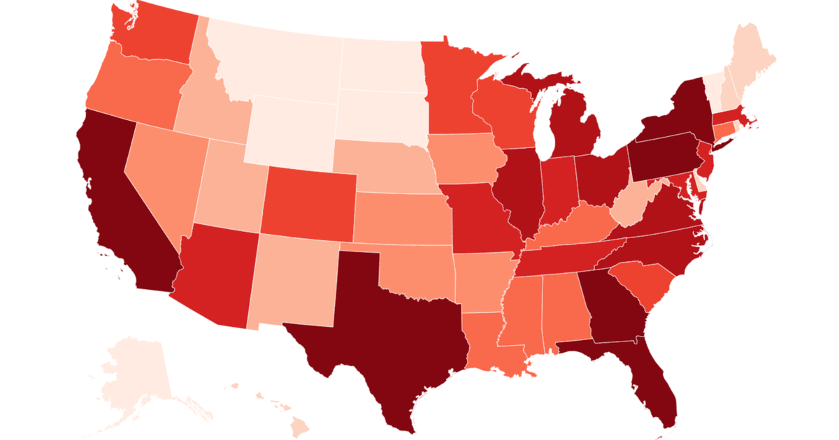 What's The Average Student Loan Debt By State? This Map Breaks It Down ...