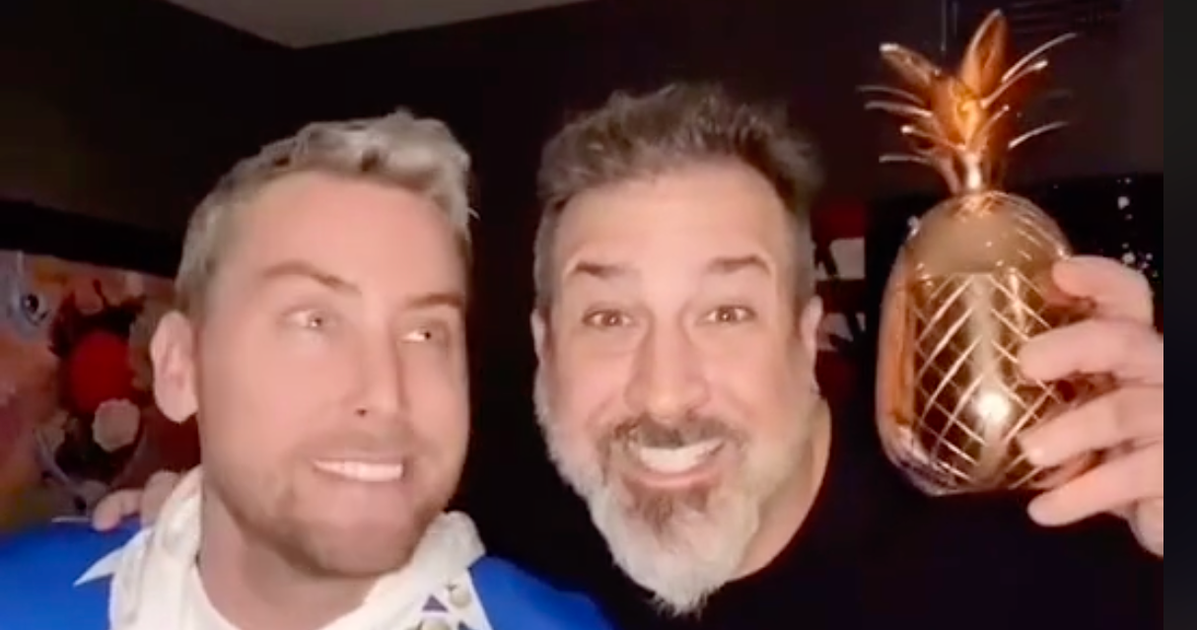 *NSYNC's Joey Fatone, Lance Bass Casually Drag Chris Kirkpatrick In ...