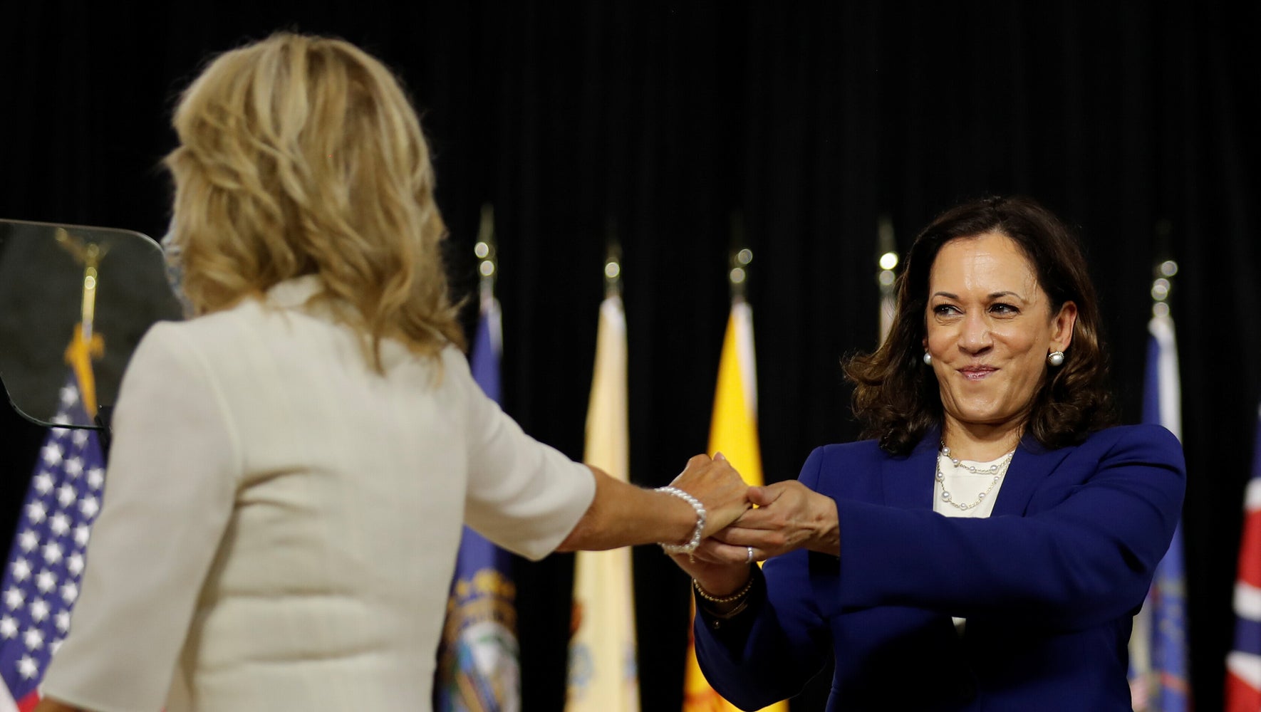 Kamala Harris Defends Jill Biden Over Wall Street Journal Op-Ed ...