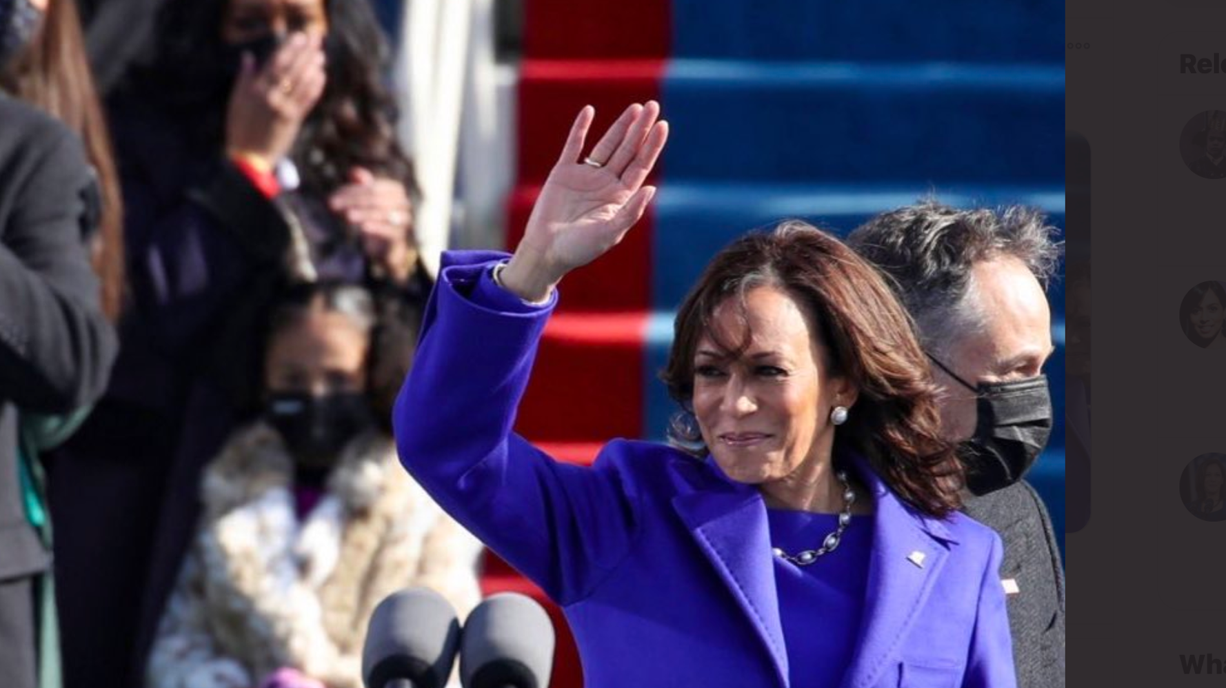 Maya Harris Sobs With Pride On Big Sis Kamala's Big Day | HuffPost Life