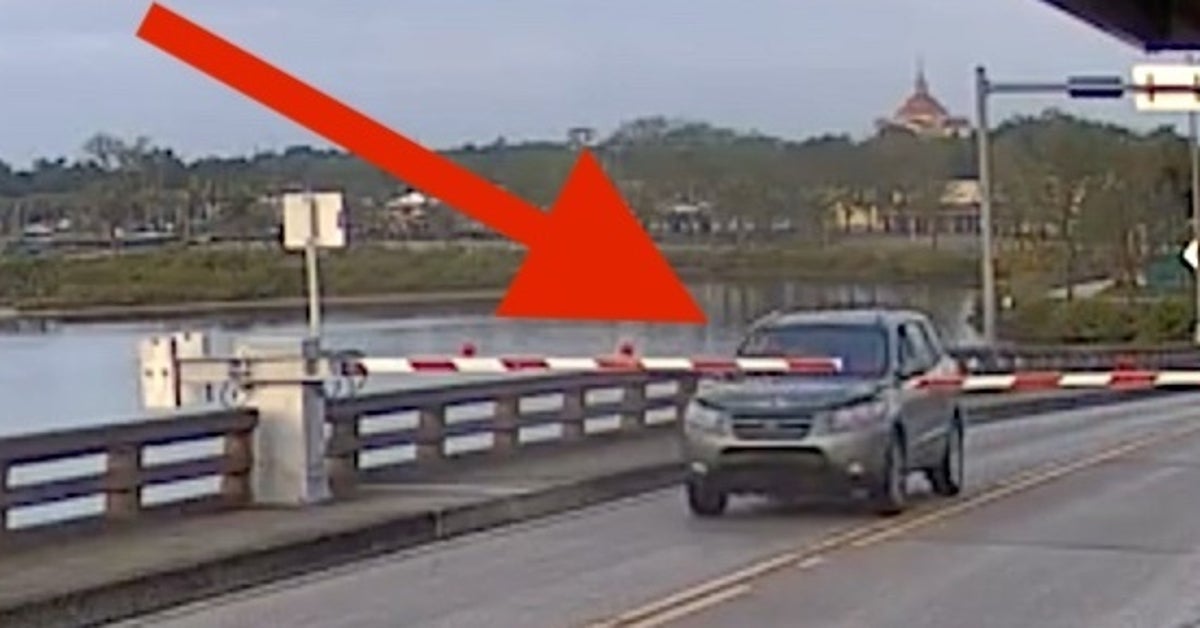 Florida Driver Busts Through Gates, Leaps Over Drawbridge As It Opens ...