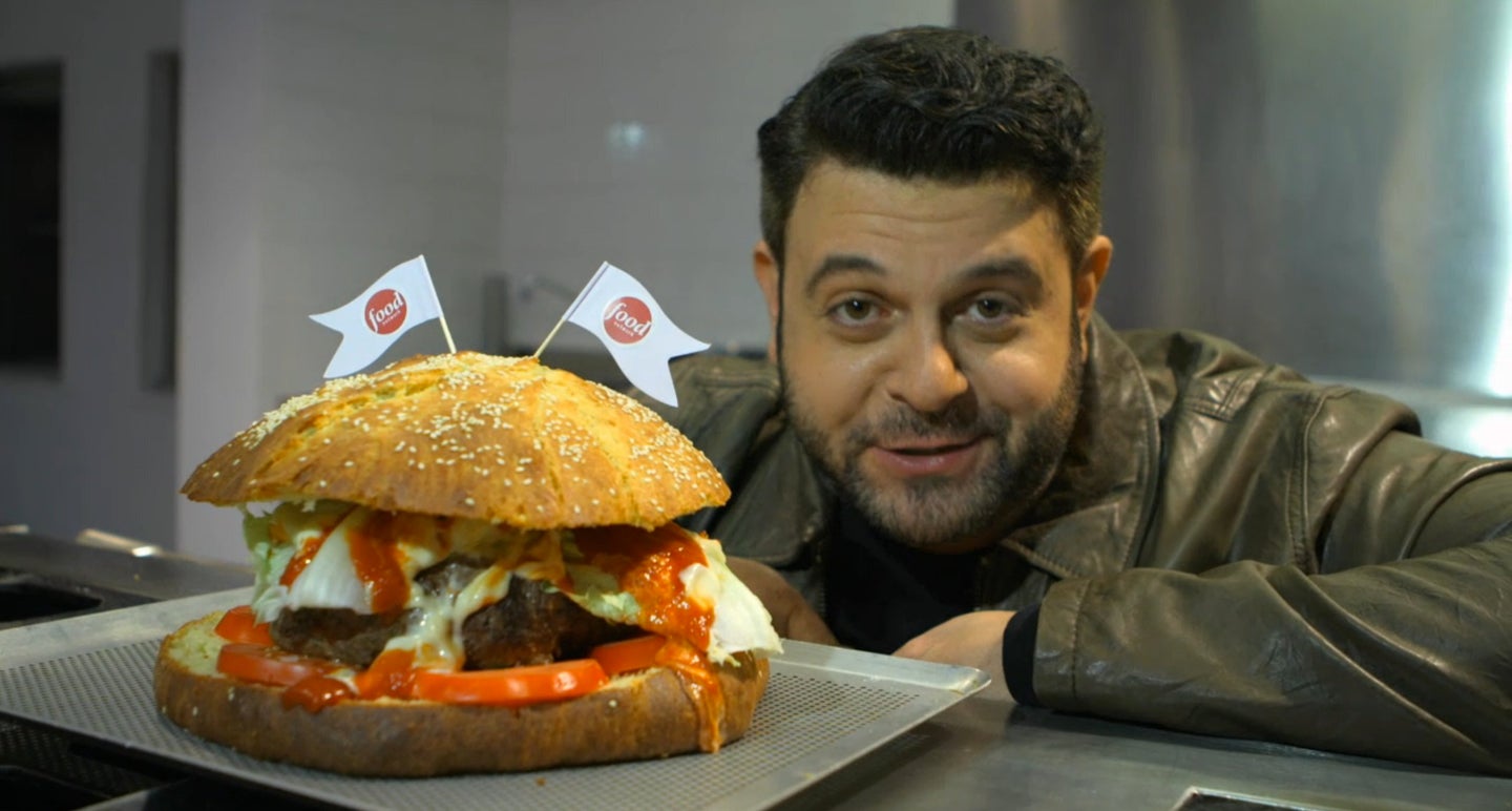 Adam Richman Offers Food Challenge Tips To Journalists Eating 5-Pound ...