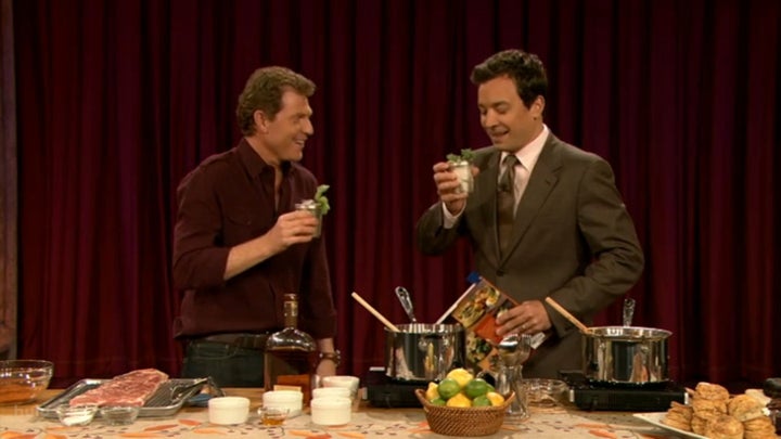 Jimmy Fallon's Food Streak Continues As He Talks To Bobby Flay, Ice ...