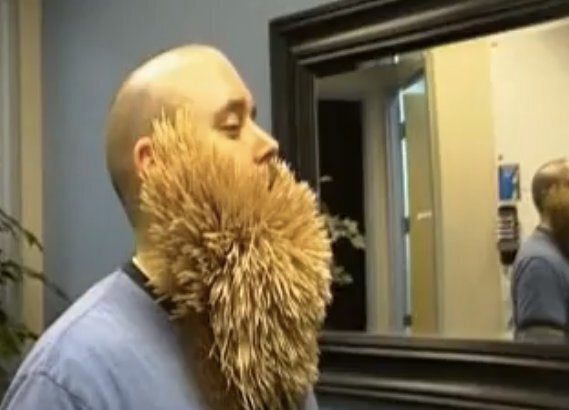 2,747 Toothpicks In a Beard (VIDEO) | HuffPost Latest News