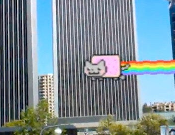 Nyan Cat Farting Rainbows