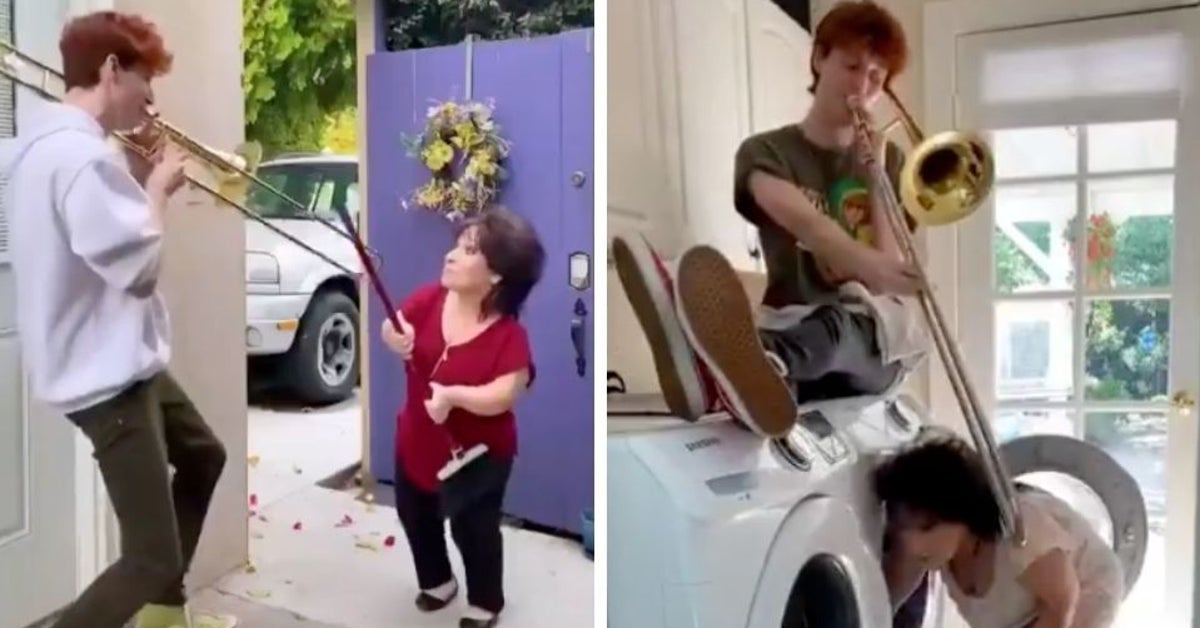 TikToker Soundtracks Mom’s Life With Trombone, And It’s Hilariously ...