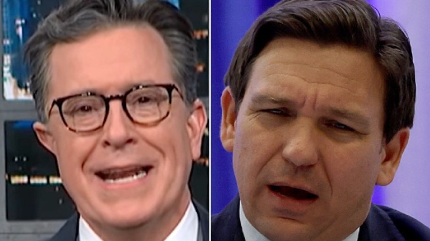 Stephen Colbert Shows Exact Moment Gov. Ron DeSantis Botched 'Easiest ...