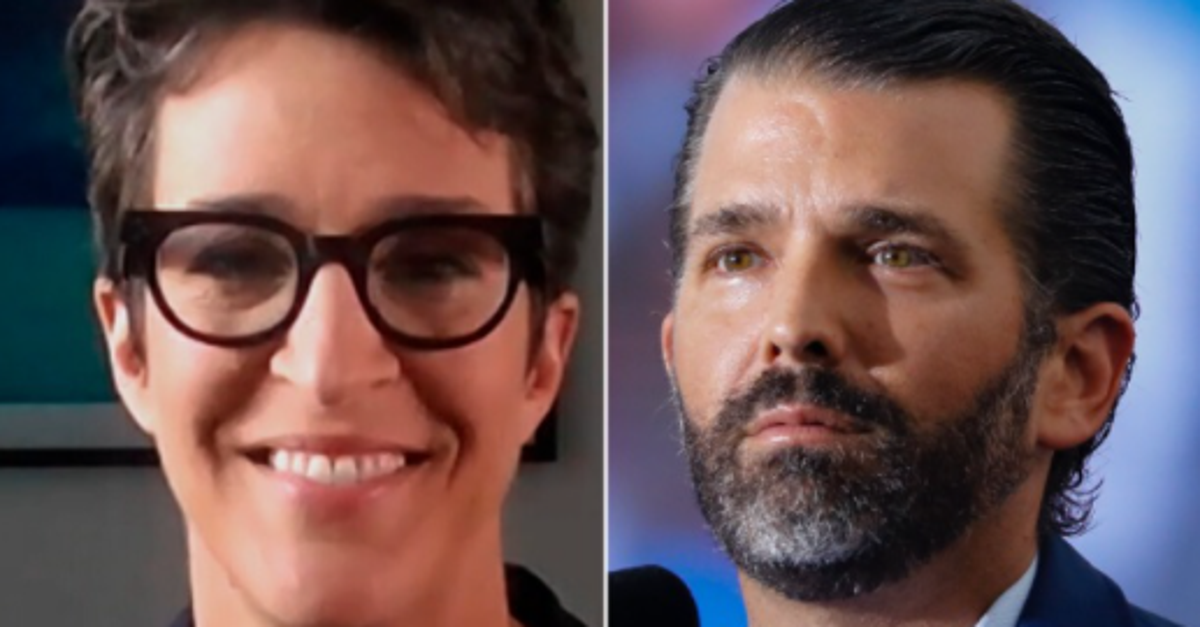 Rachel Maddow Gets Last Laugh Over Donald Trump Jr.’s Gleeful Tweet ...