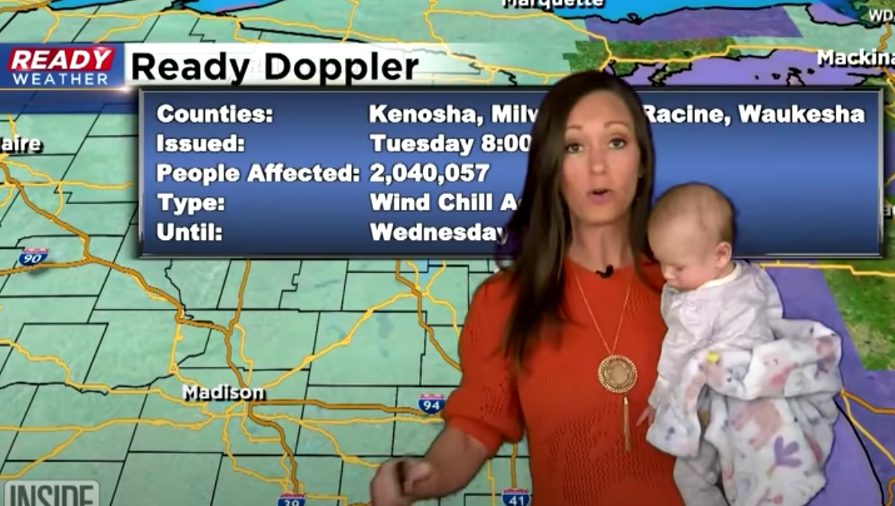 Meteorologist Mom Melts Hearts With Tiny Assistant On Weather Broadcast ...