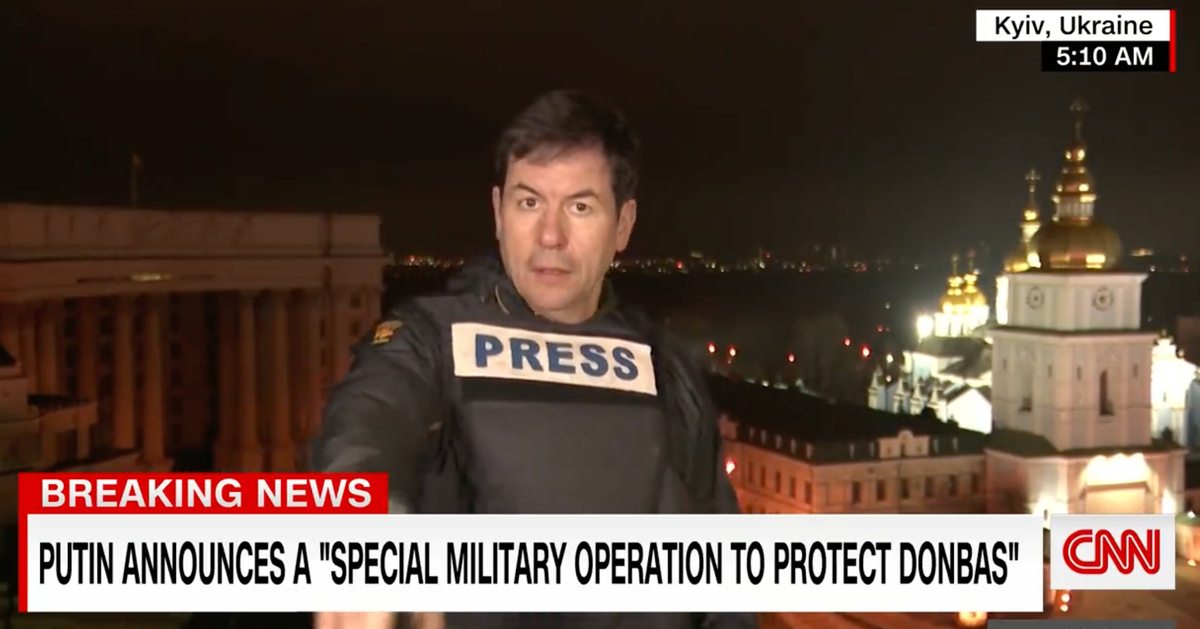 TV Journalists' Live Reports In Ukraine Interrupted By Chilling Sounds ...