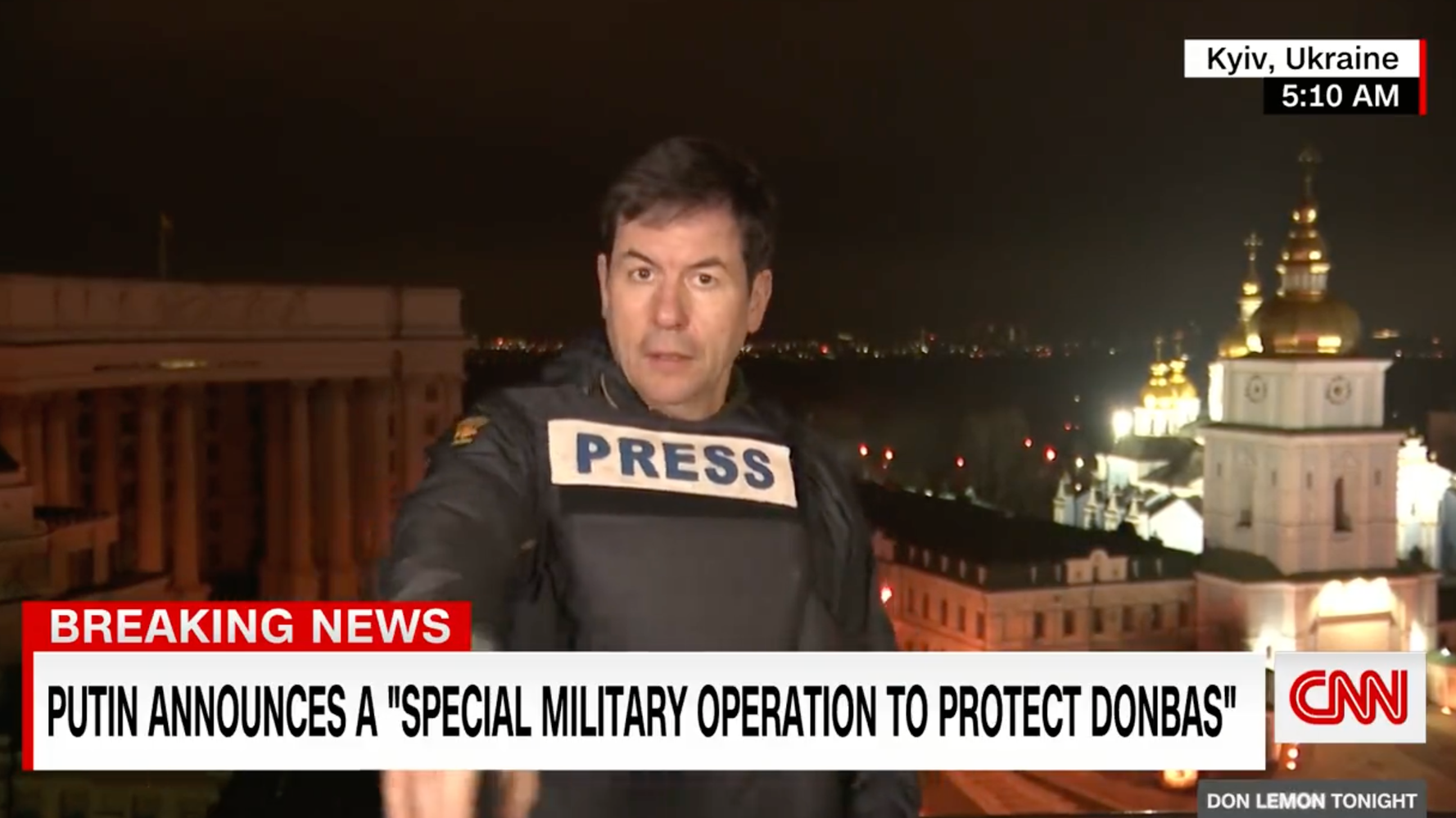 TV Journalists' Live Reports In Kyiv Interrupted By Chilling Sounds Of ...