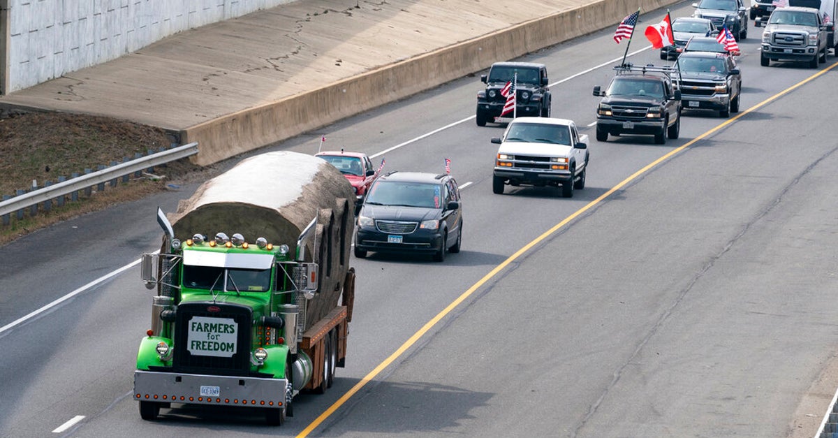 DC Trucker Convoy Snarls Already-Congested Local Traffic | HuffPost ...