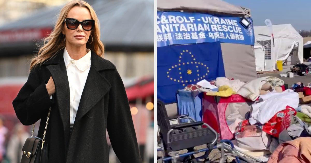 Amanda Holden Travels To Ukrainian Border To Speak With Those Fleeing ...